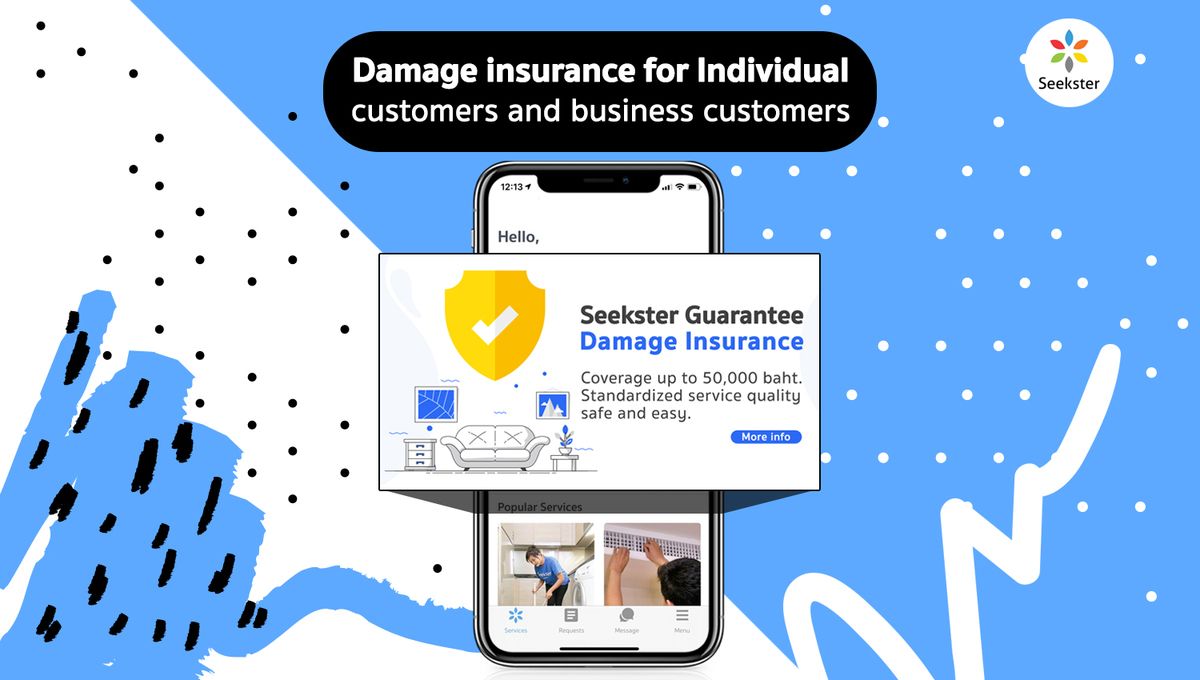 Damage insurance for personal customers and business customers